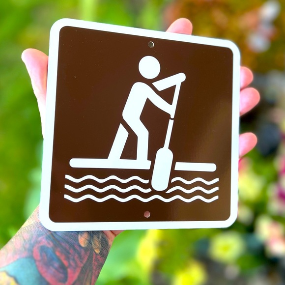Wall Decor | Sup Standup Paddleboard Lake Metal Sign 6x6 | Poshmark